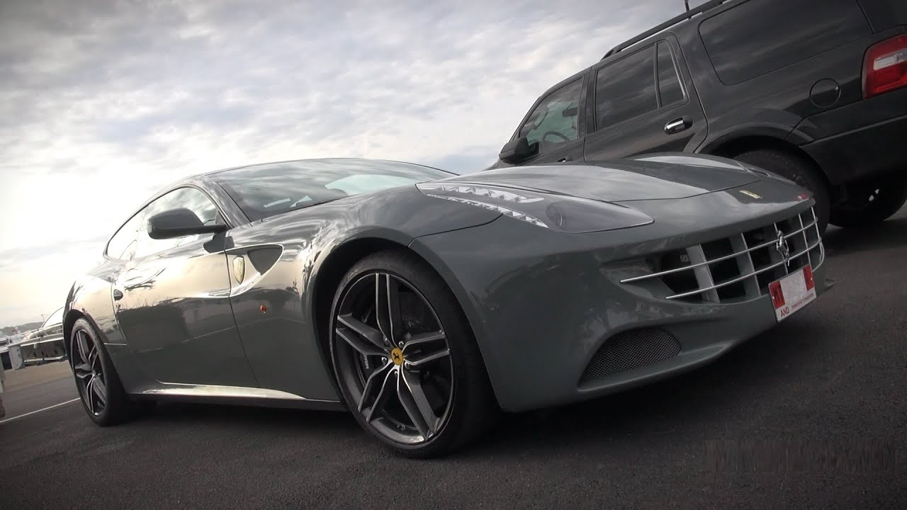 Unique color/wrap on two Ferrari FF's | V12 ENGINE STARTUPS | - YouTube
