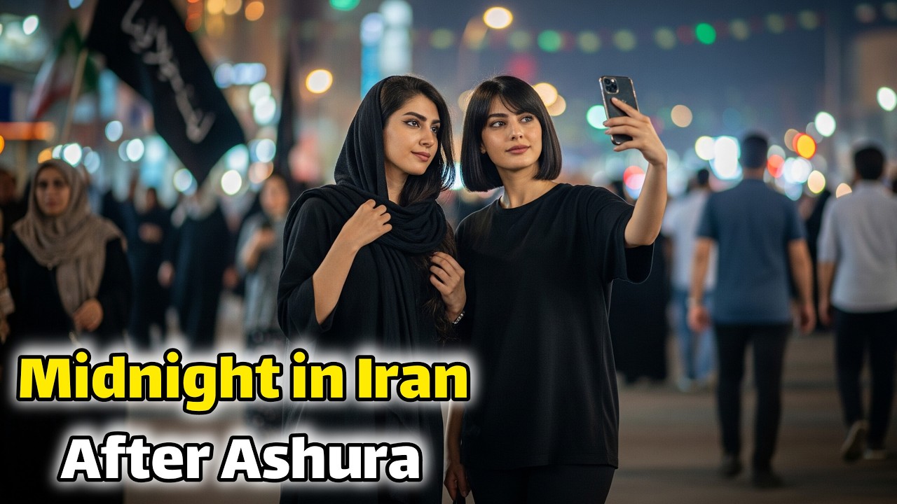 Midnight in Iran 🇮🇷 After Ashura Ceremonies | Walking Through Silence ...