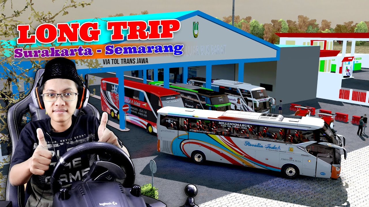 Long Trip Full Trans Jawa dengan bus Rosin SR2 XHD - YouTube