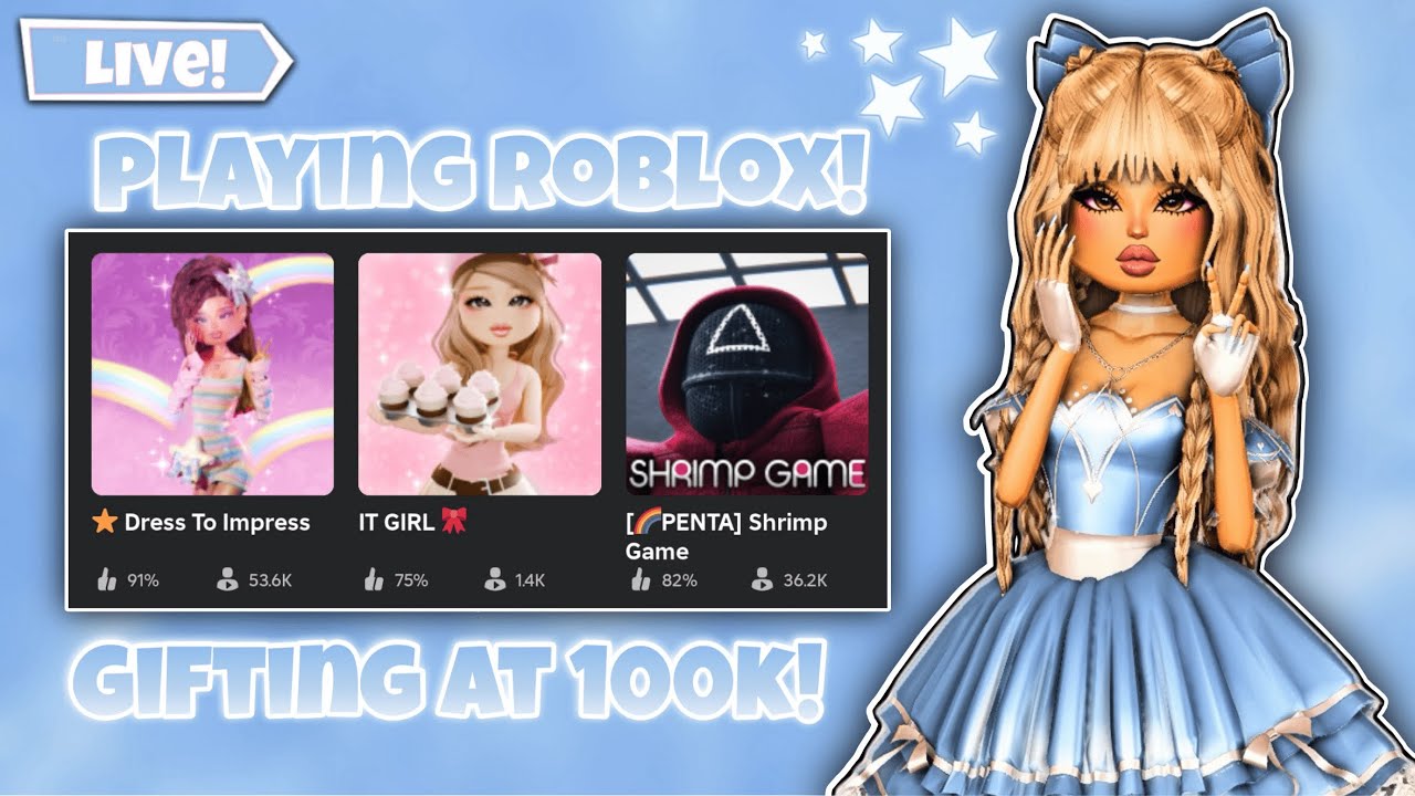 🔴LIVE!! PLAYING DRESS TO IMPRESS W VIEWERS!! | ROBLOX - YouTube