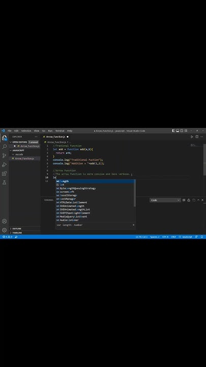 Arrow Functions In Javascript Javascript Tutorial Javascript Tips