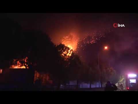 Bursa'da Yangın! Kimyasal Kaplama Fabrikası Alev Alev!