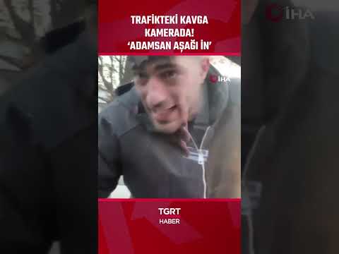 Korna Çalan Sürücüyle Kavga Eden Motosikletli Kamerada! #shorts