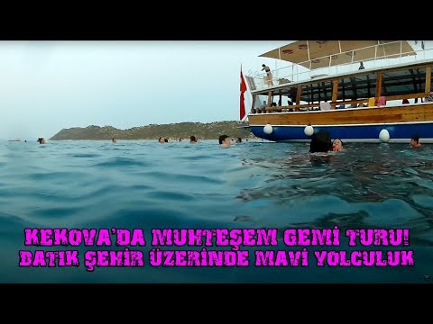 🚤 Kekova’da Muhteşem Gemi Turu! | Batık Şehir Üzerinde Mavi Yolculuk 🌊🏝️