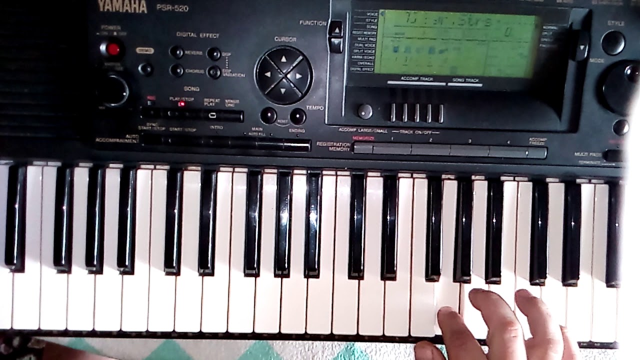Синтезатор YAMAHA PSR-520. Пастух. - YouTube