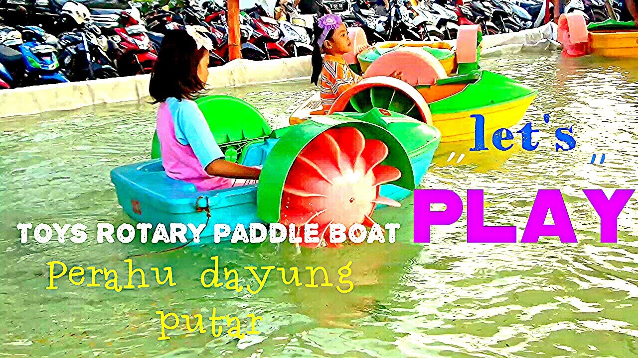 Mainan anak 💋💋 perahu dayung putar \Toys 💋💋 rotary paddle boat - YouTube