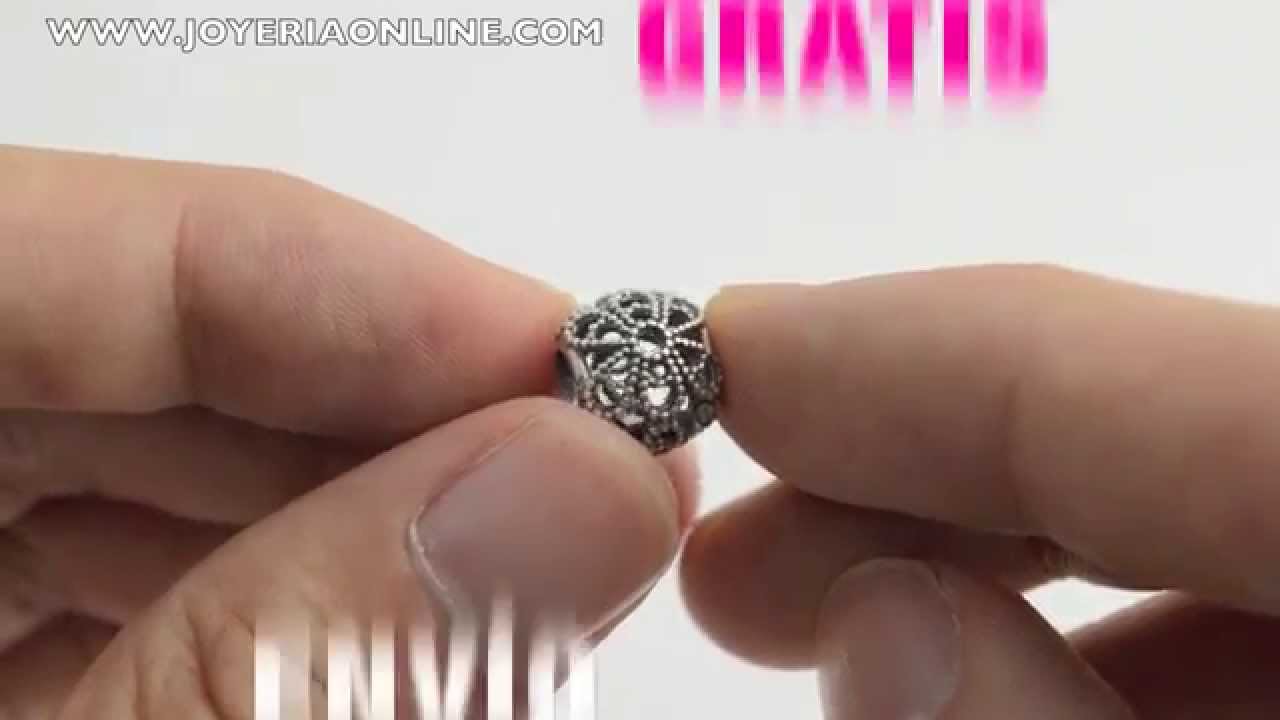 CHARM PANDORA FLOR CALADA 791282 - YouTube