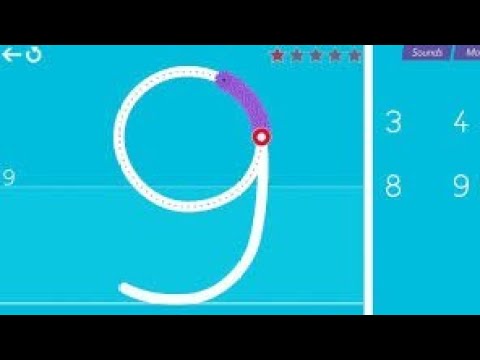 Cursive Writing Wizard - Trace Letters & Words - All Numbers - YouTube