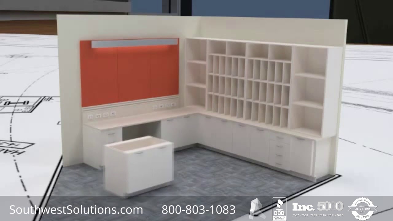 Reusable Modular Manufactured Casework Furniture Cabinets - YouTube
