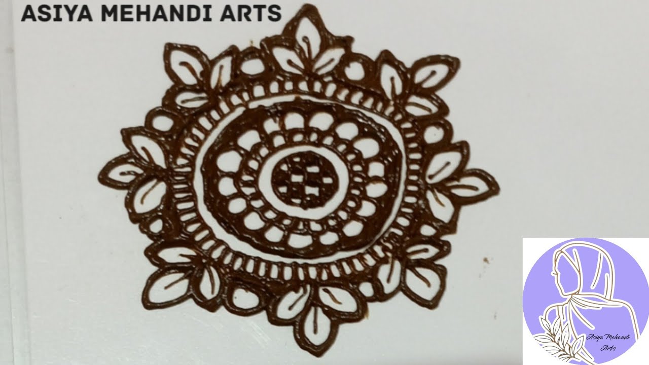 Mandala Mehandi Design|| Basic mandal pattern|| Asiya Mehandi arts 2025|| Mehandi tutorial - YouTube