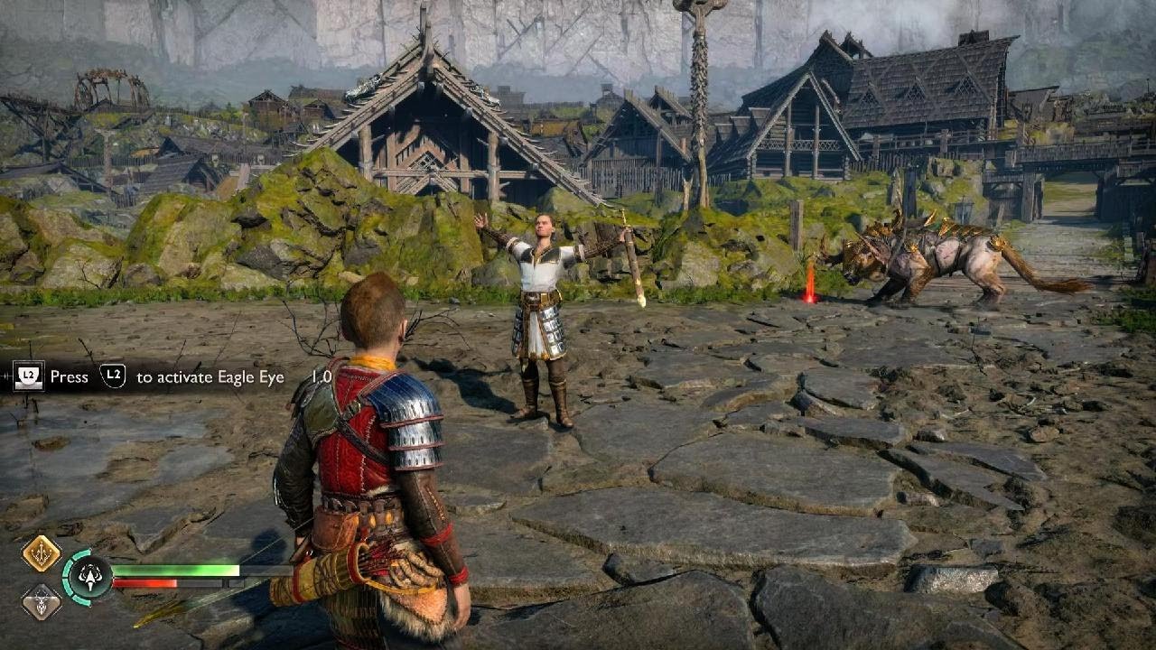 God of War Ragnarök a rare dialogue heimdall says when using eagle eye ...