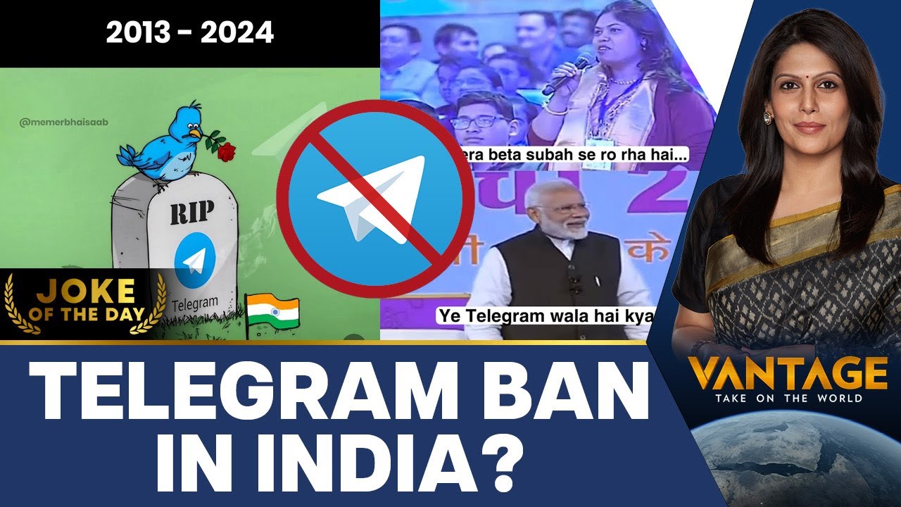 Fears of Telegram Ban in India Trigger Memefest | Vantage with Palki ...