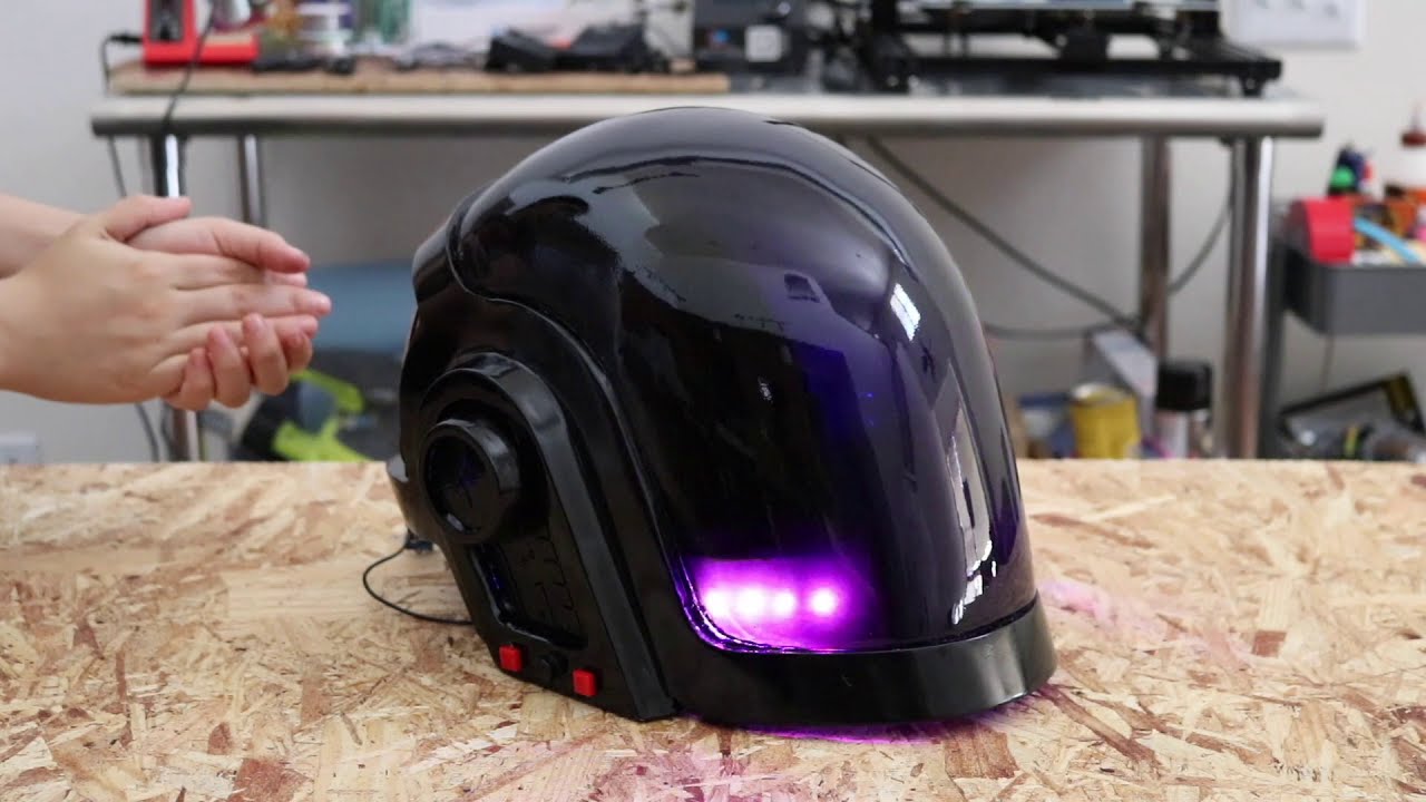 Daft Punk Guy Manuel Helmet Blueprints