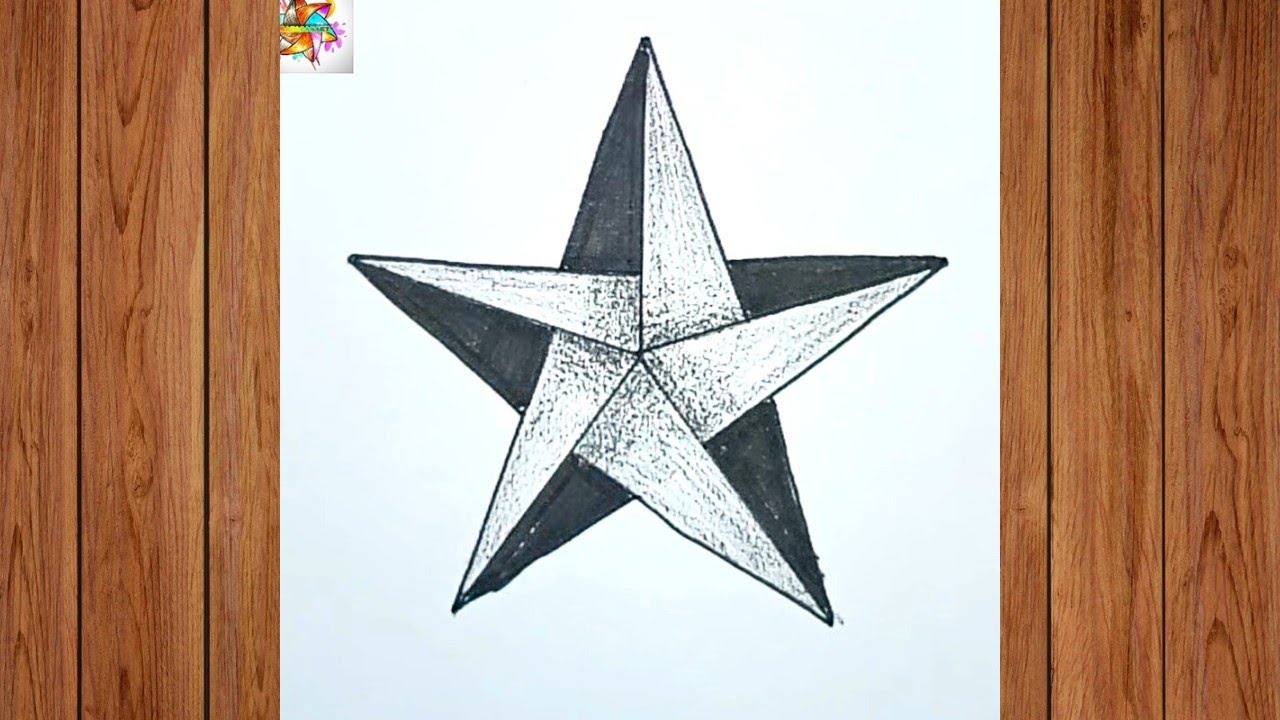 How to Draw a 3D Star | Easy Shading Technique for Beginners - YouTube