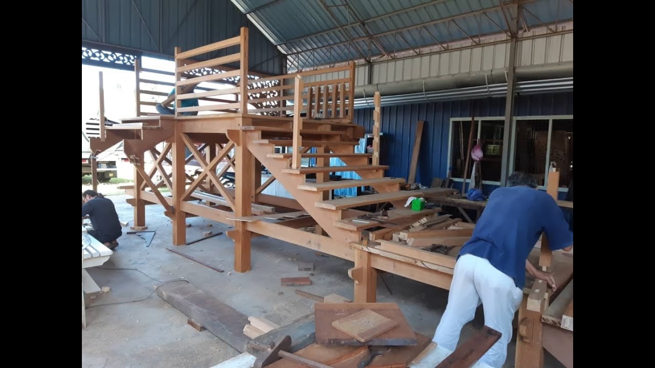 Woodworking, How to Build Hard Wood Timber Deck Platform # 2 - YouTube