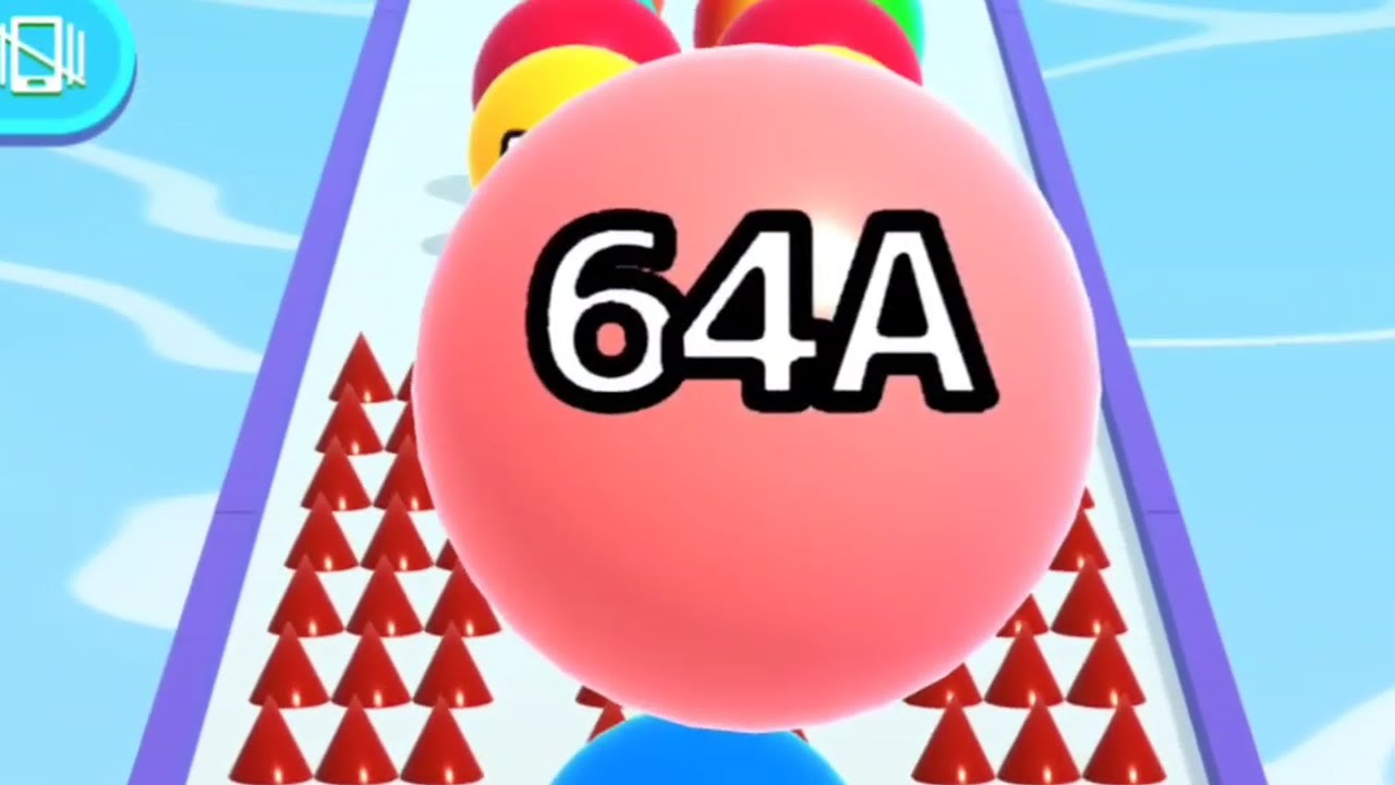 Ball Run 2048 Infinity Mode - New Best Record BIG NUMBERS 64A - YouTube