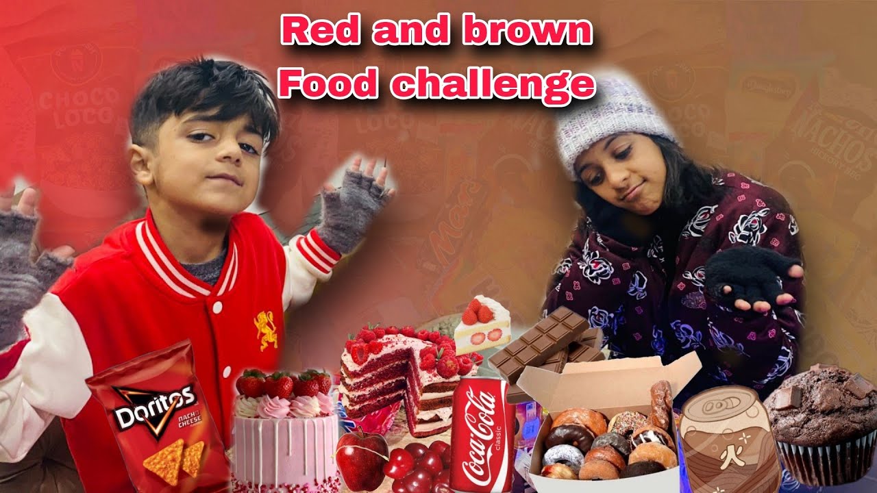 "Red vs Brown Food Challenge! Who Wins This Tasty Battle?" - YouTube