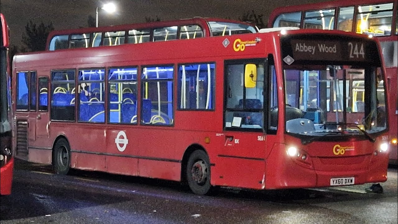 Go-Ahead London SE61 YX60DXW Bus Route 244 - YouTube