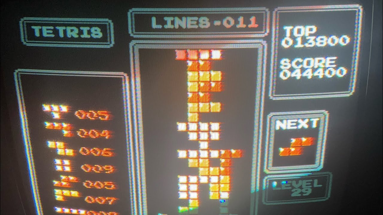 [Nes Tetris] - 44,400 on a Level 29 Start with Das - YouTube