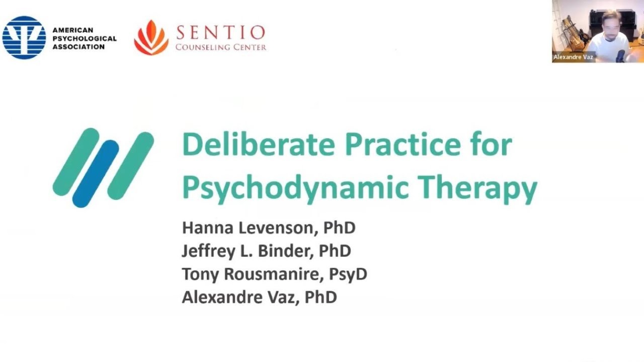 Deliberate Practice in Psychodynamic Psychotherapy - YouTube