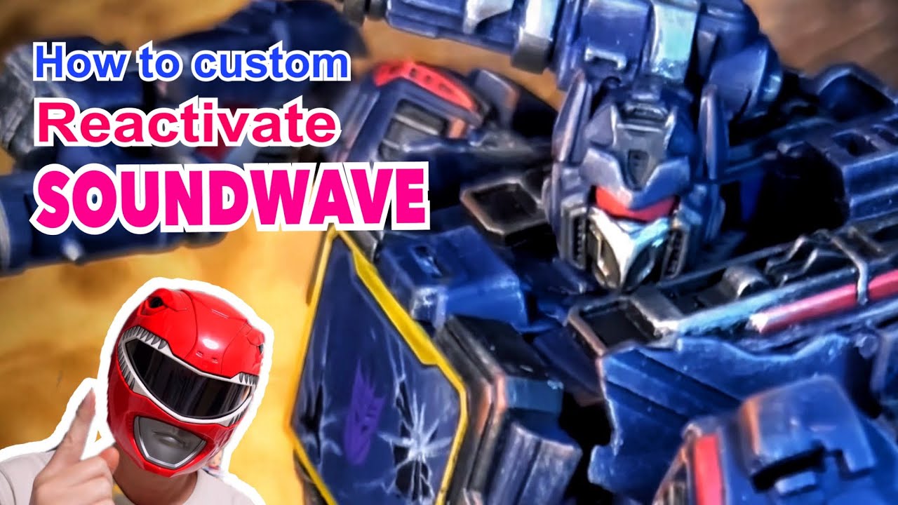 Transformers REACTIVE Deluxe Class Soundwave custom tutorial - YouTube