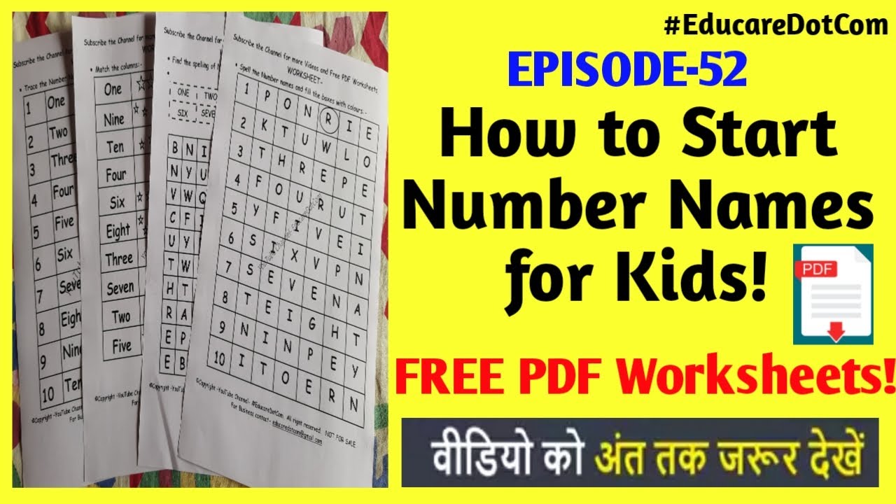 How To Teach Number Names 1 10 Learn To Spell Numbers Number Spelling How To Teach Number Names 1 10 Learn To Spell Numbers Number Spelling