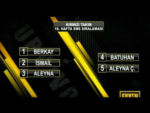 Survivor 18. hafta sms sıralaması