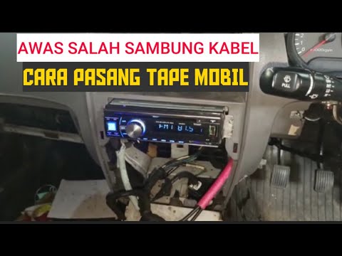 Cara pasang tape mobil | gampang kok bisa pasang sendiri - YouTube