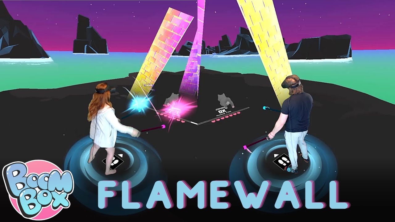 BoomBox VR | Flamewall - Camellia (Hard - Mixed Reality) - YouTube