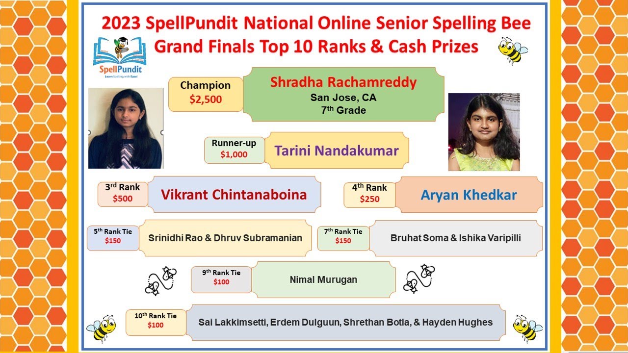 2023 SpellPundit National Senior Spelling Bee Grand Finals - YouTube