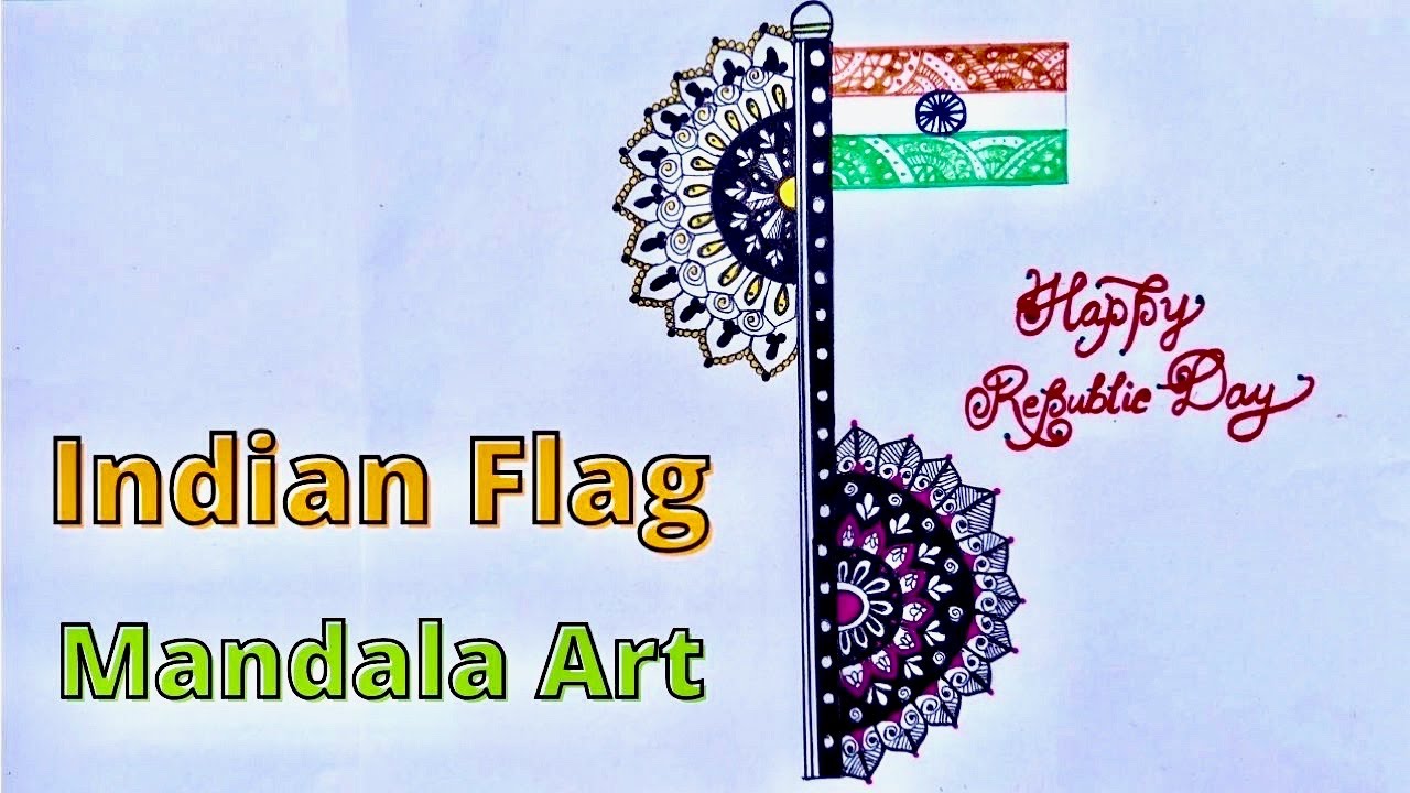 How to draw Indian Flag | Indian Flag Art for school - YouTube