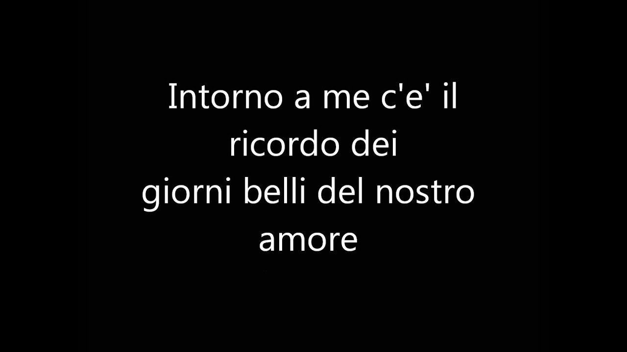 Tornero - Pupo (with lyrics - con lirica) - YouTube