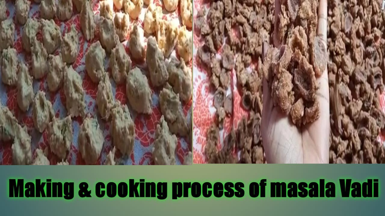 Badi | masala badi | urad dal badi | black gram recipe | water spinach ...