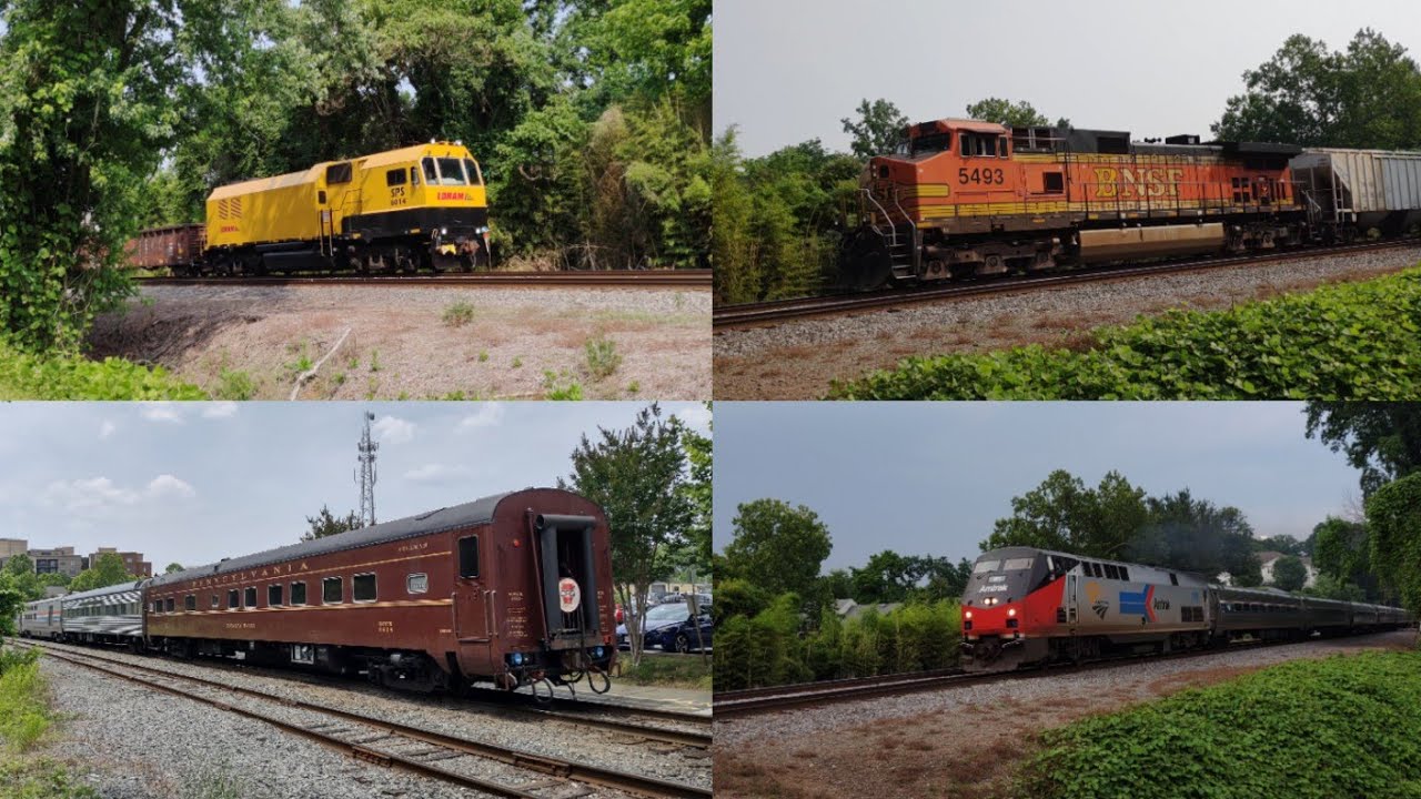 Railfanning Charlottesville Virginia 6/7/23 featuring Amtrak 161 ...