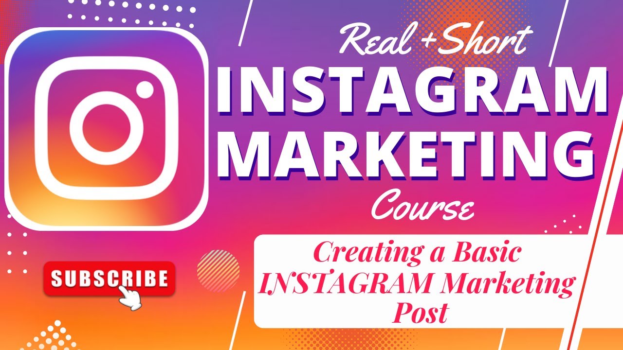 Creating a Basic INSTAGRAM Marketing Post || Real + Short INSTAGRAM ...