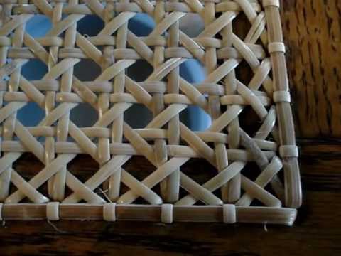 Chair Caning Tip--Binder Cane Corners - YouTube