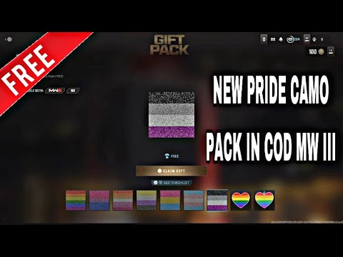 New FREE!! PRIDE CAMO pack In MODERN WARFARE III - YouTube
