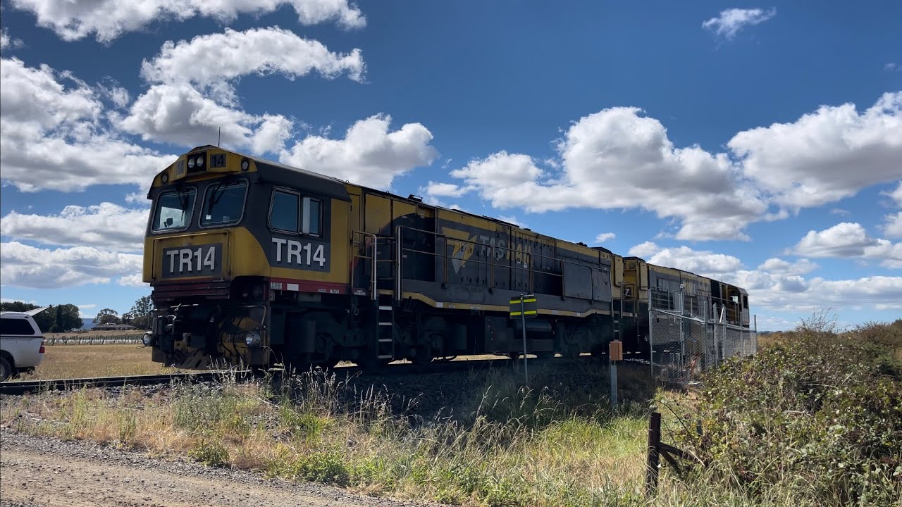 TasRail TR14 TR07 reversing Daveys Lane - YouTube