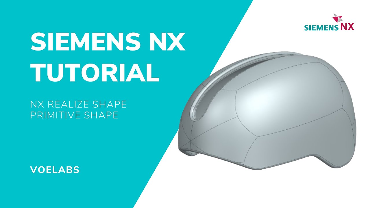 How to Design a Bike Helmet using NX Realize Shape - YouTube