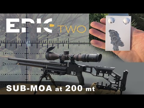 EPIC TWO Sub MOA at 200 mt - YouTube