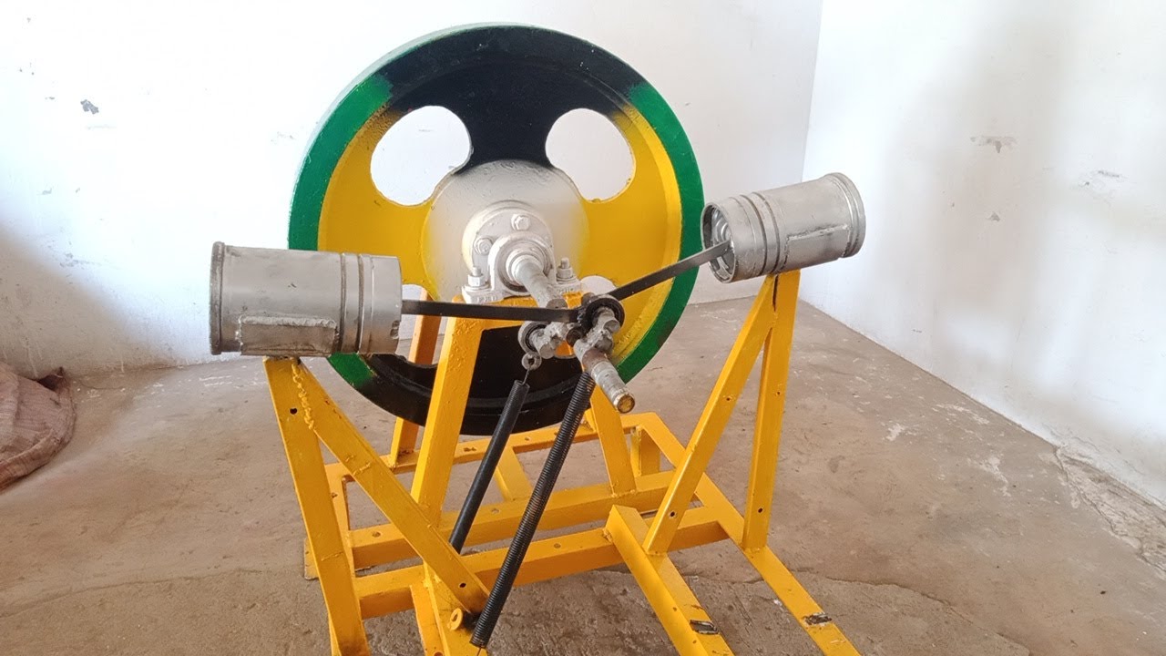 How To Make Free Energy Spring and Piston Machine - YouTube