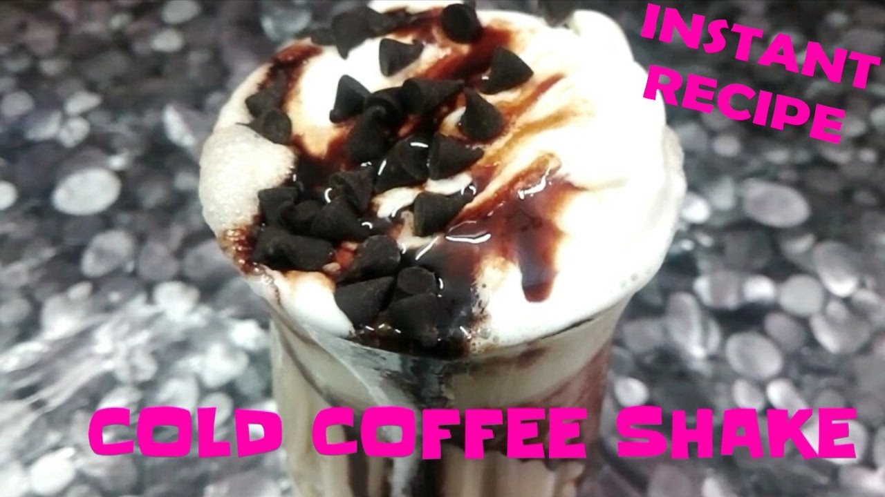 Cold Coffee with Ice Cream Recipe | Iced Coffee Shake | Cold Beverage ...