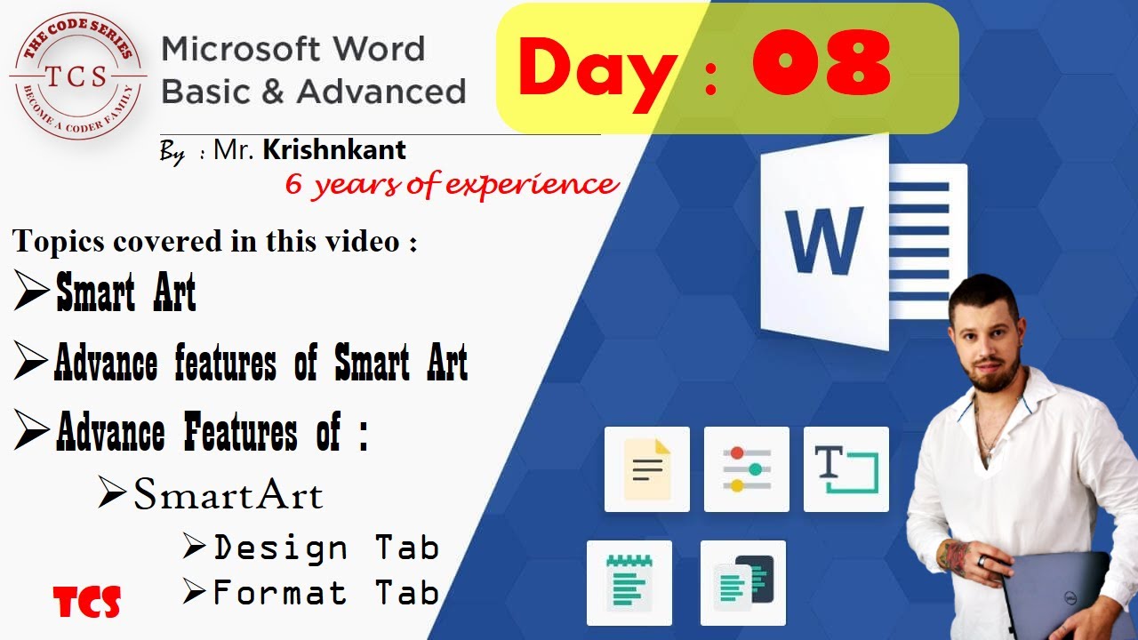 SmartArt in Microsoft Word tutorial Day 08 Word Tips & Tricks - YouTube