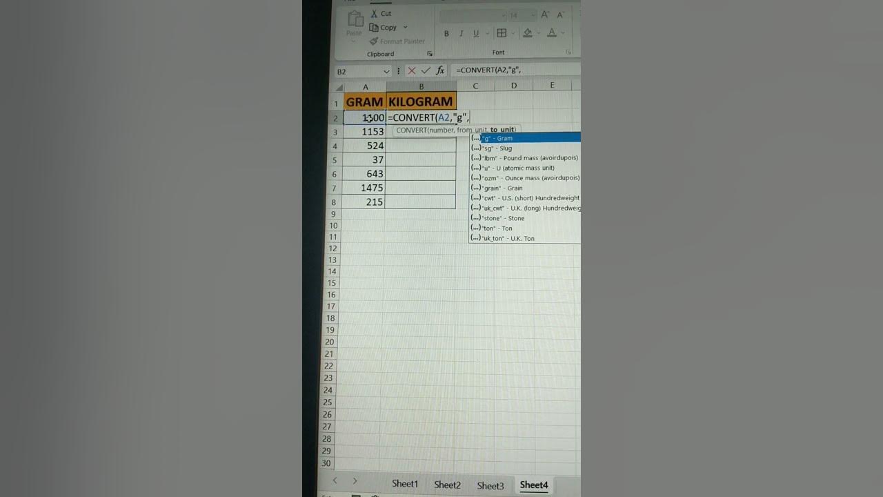 Unit Conversion Trick In Excel🔥| Pro Excel Tips And Tricks😱 #shots #exceltutorial || Boltswap ...
