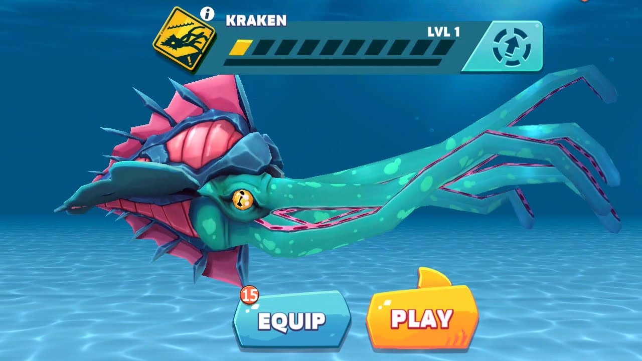 KRAKEN Kaiju New Unlocked!!! - Hungry Shark Evolution [Full HD] - YouTube