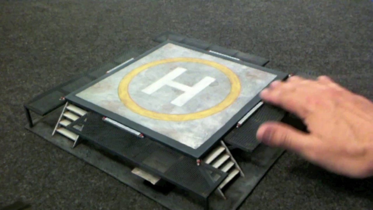 Batman & Marvel Miniatures Game Helipad - YouTube