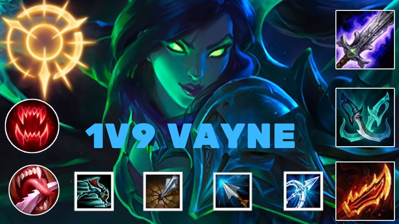 VAYNE BOT LANE OYNANIŞ/ VAYNE MOTAGE TARZI OYNANIŞ / 1 V 9 ATMAK ...