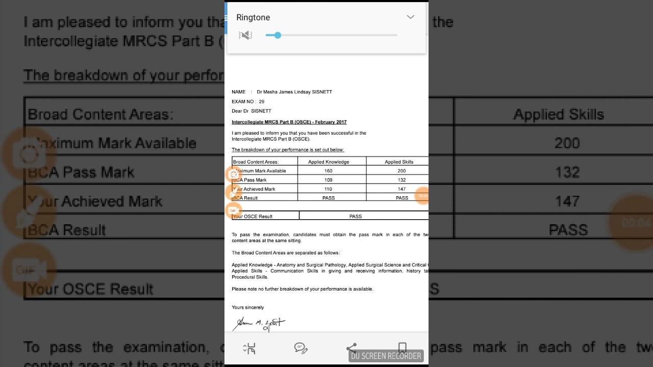 My MRCS Score. - YouTube