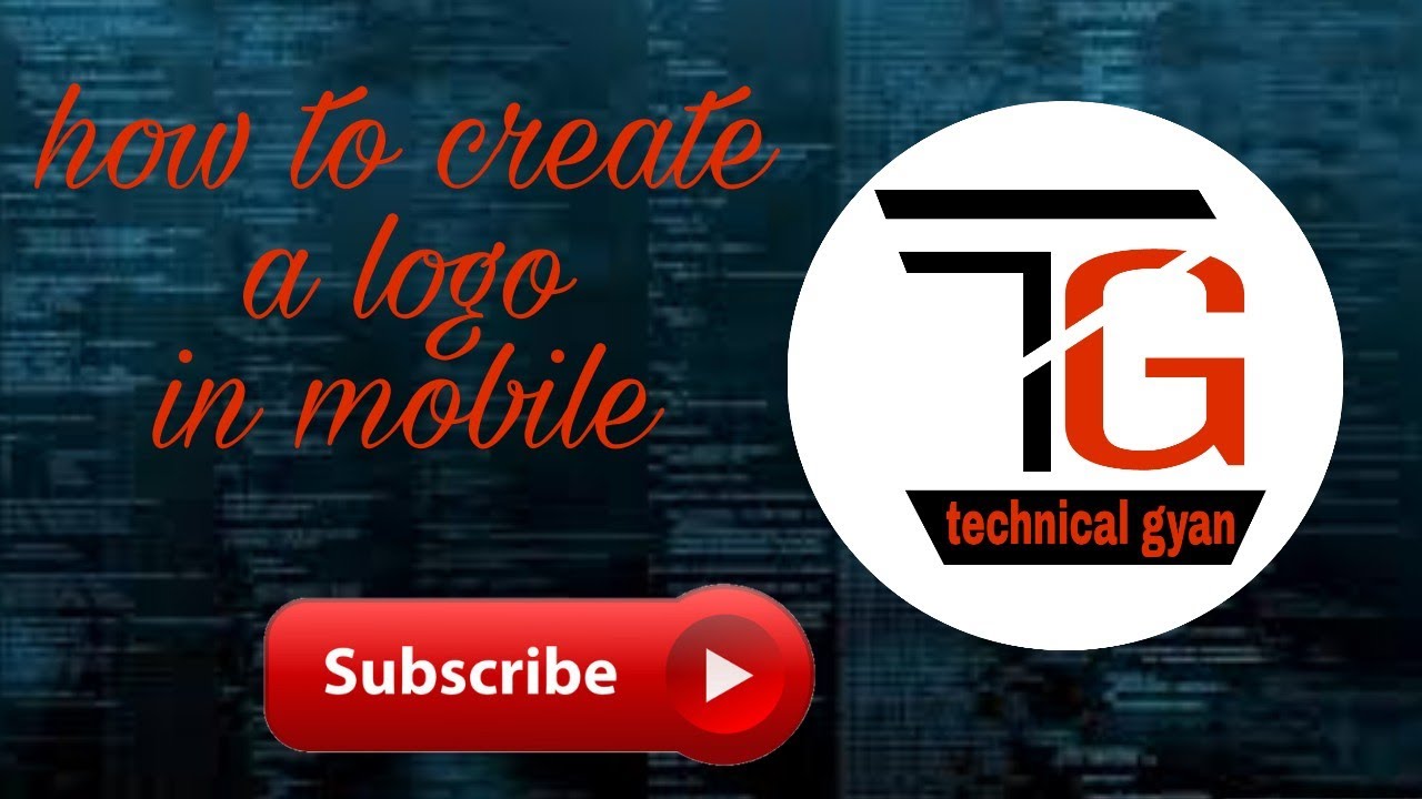 How to create a logo on mobile - YouTube