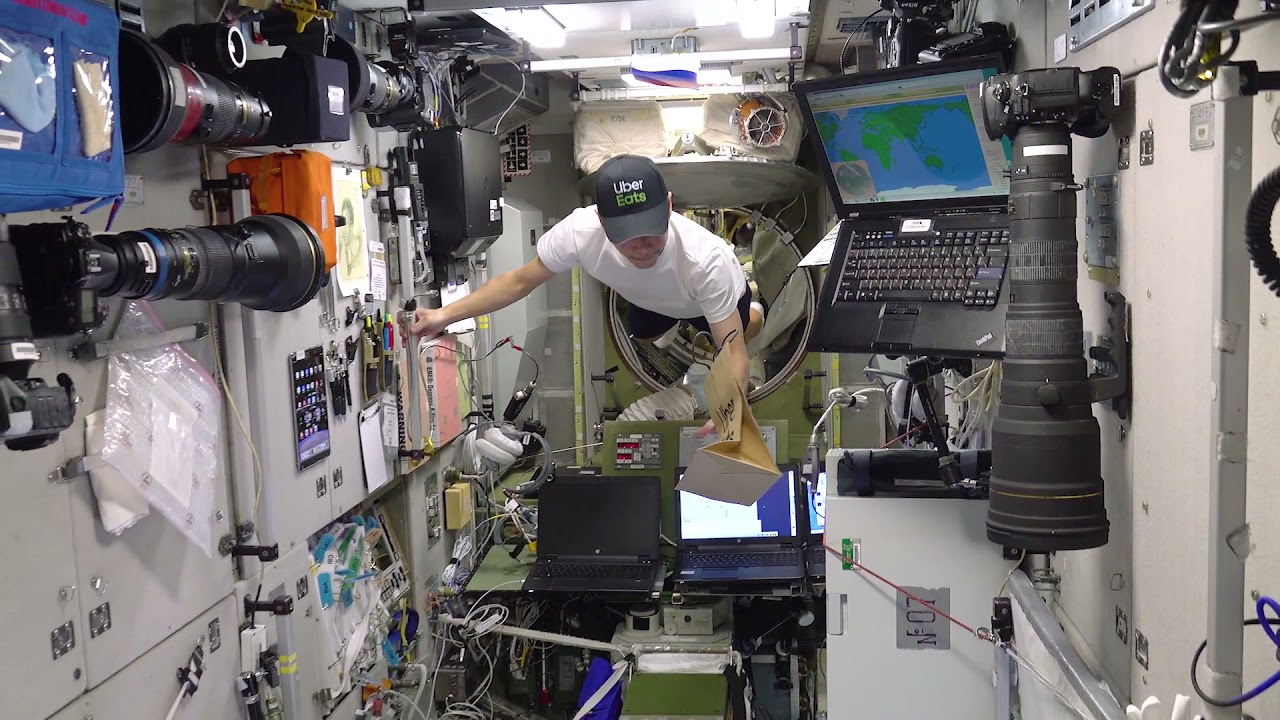 Uber Eats Space footage - YouTube